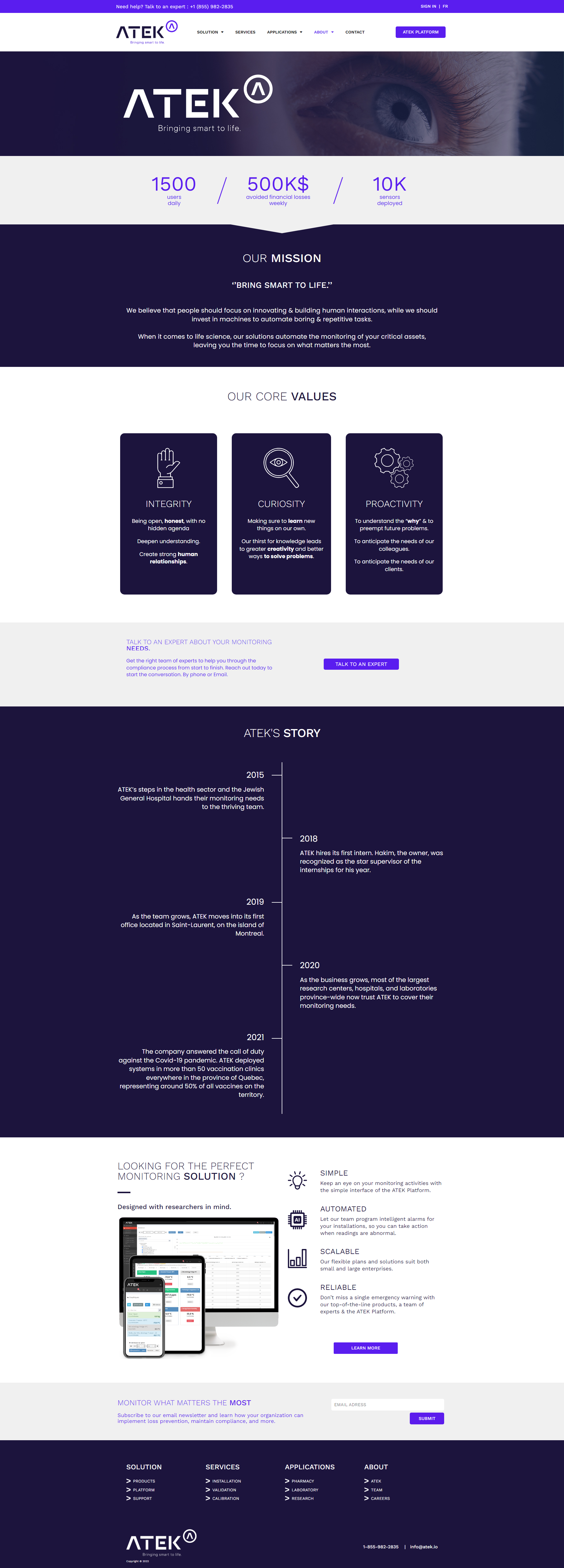 Nos projets – Atek – Handshake Aide aux entreprises